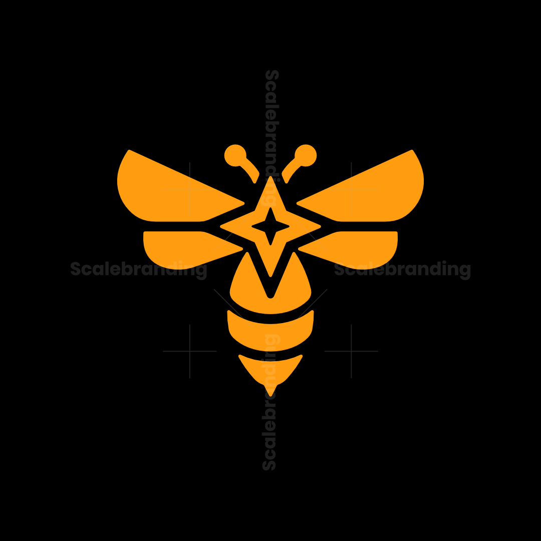 Modern Star Bee logo | Scalebranding