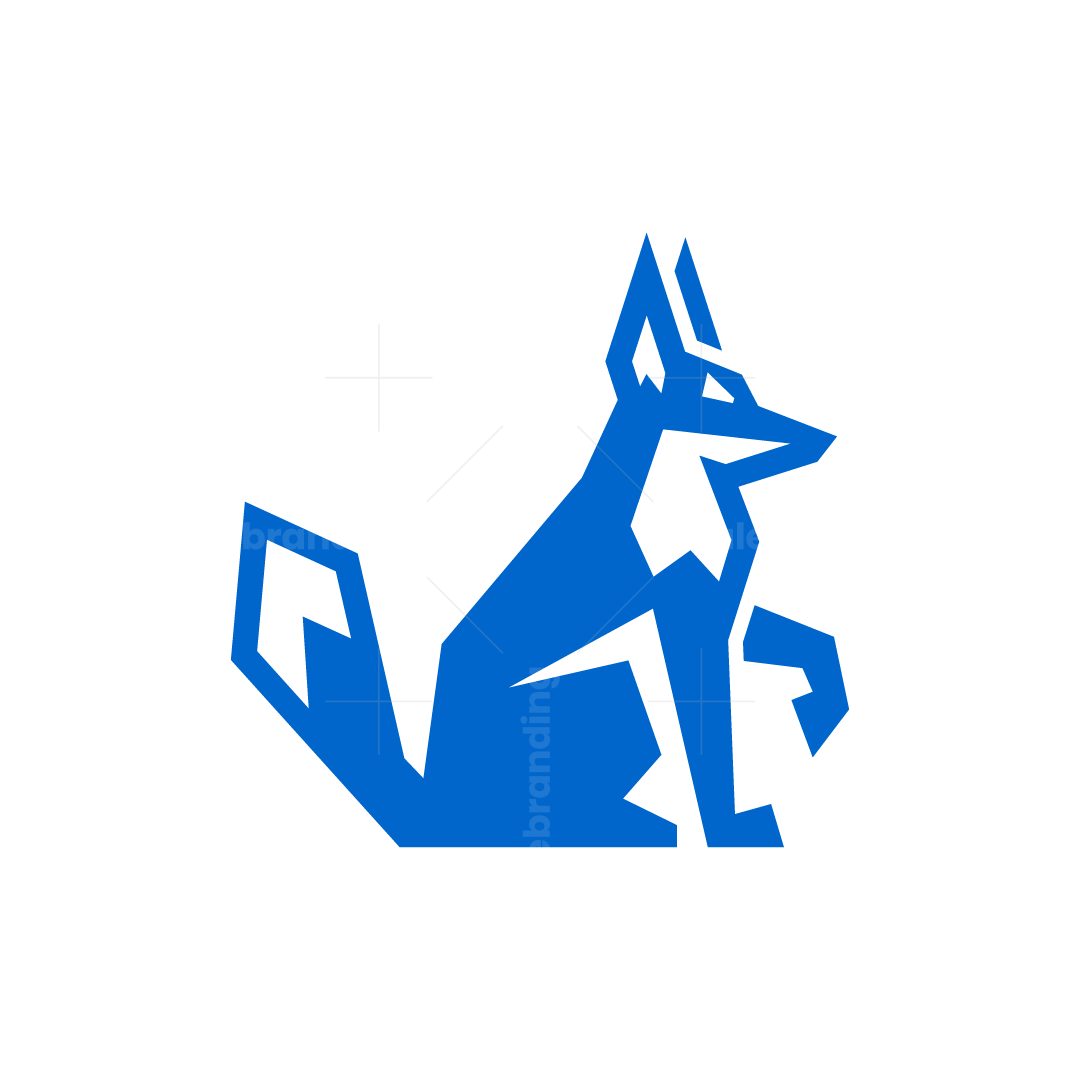 Modern Fox Logo Cool Blue Fox Logo | Scalebranding