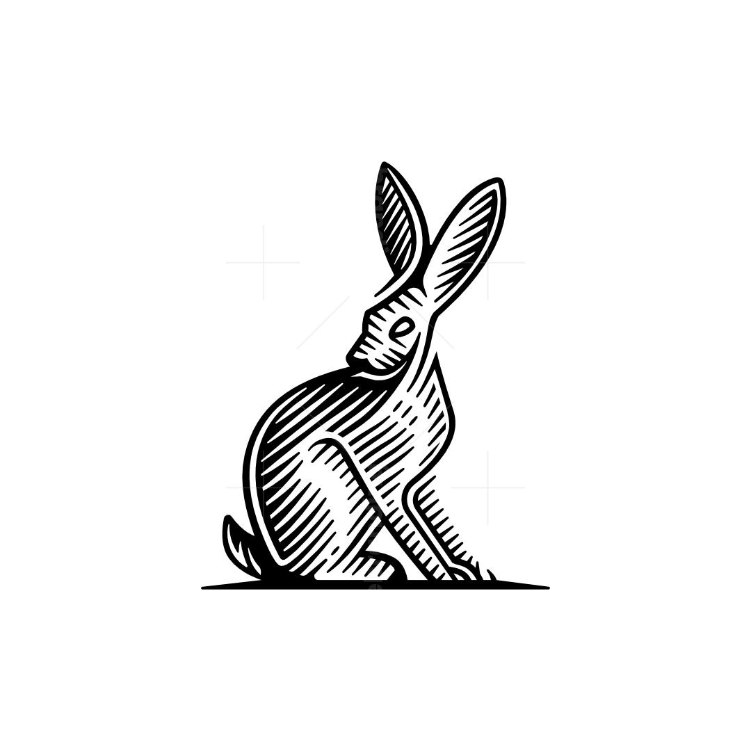 A Rabbit Engraving Style Logo | Scalebranding