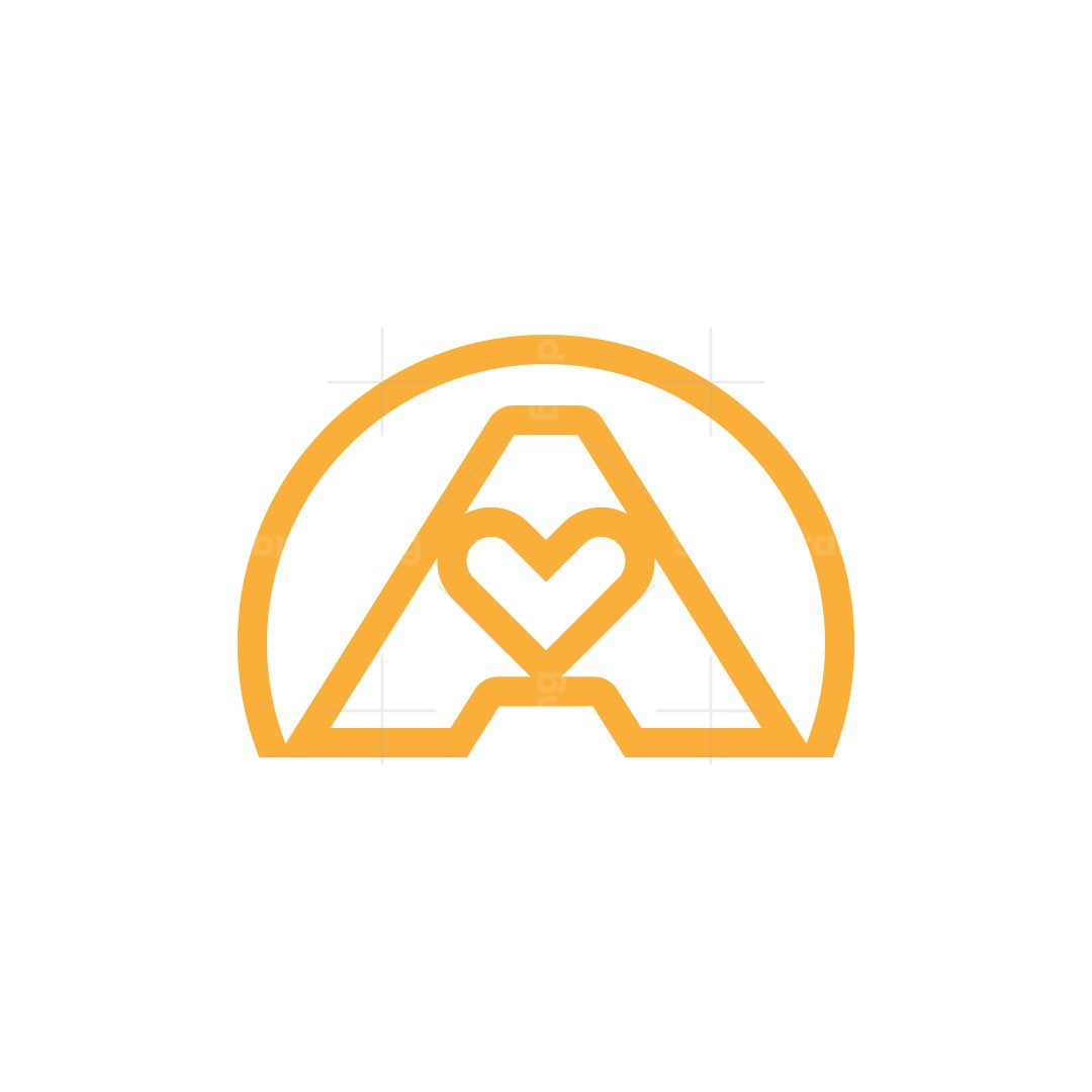 Letter A Love Logo | Scalebranding