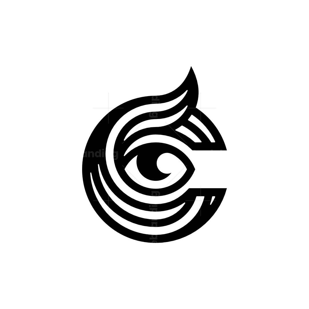 Letter C Eyelash Monogram Logo | Scalebranding