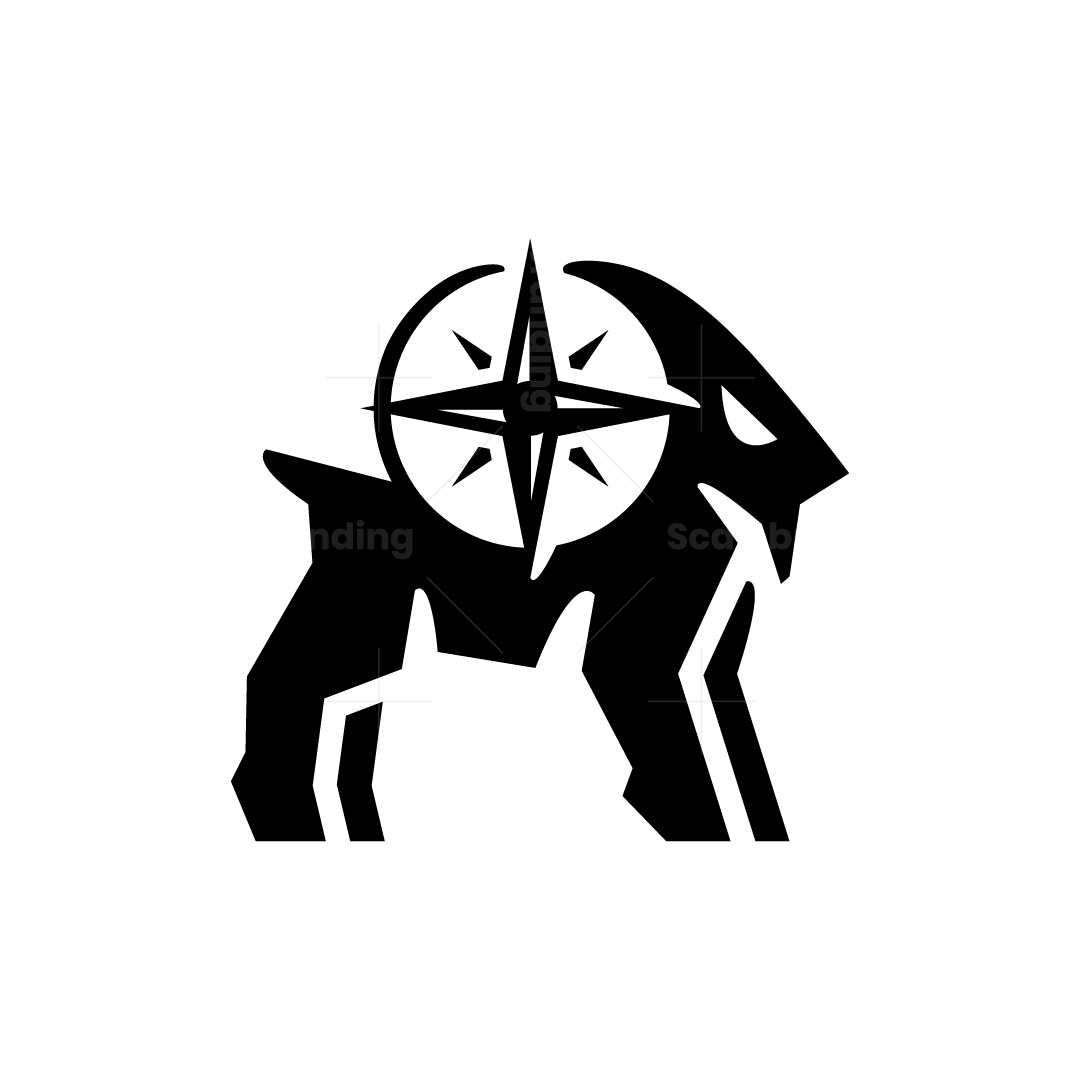 Compass Black Ram Logo Compass Wild Goat Logo | Scalebranding