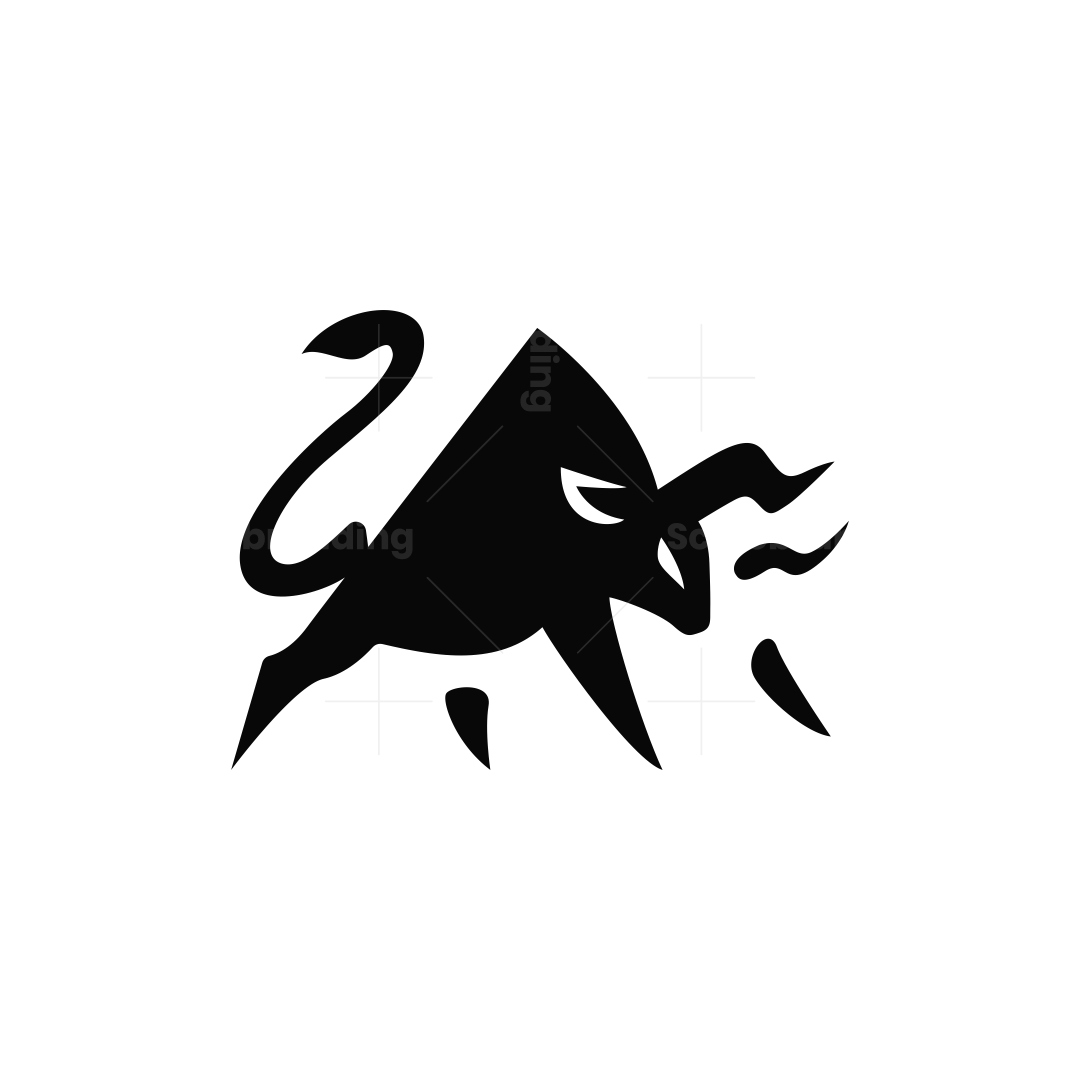 Powerful Creative Bull Attack Logo | Scalebranding