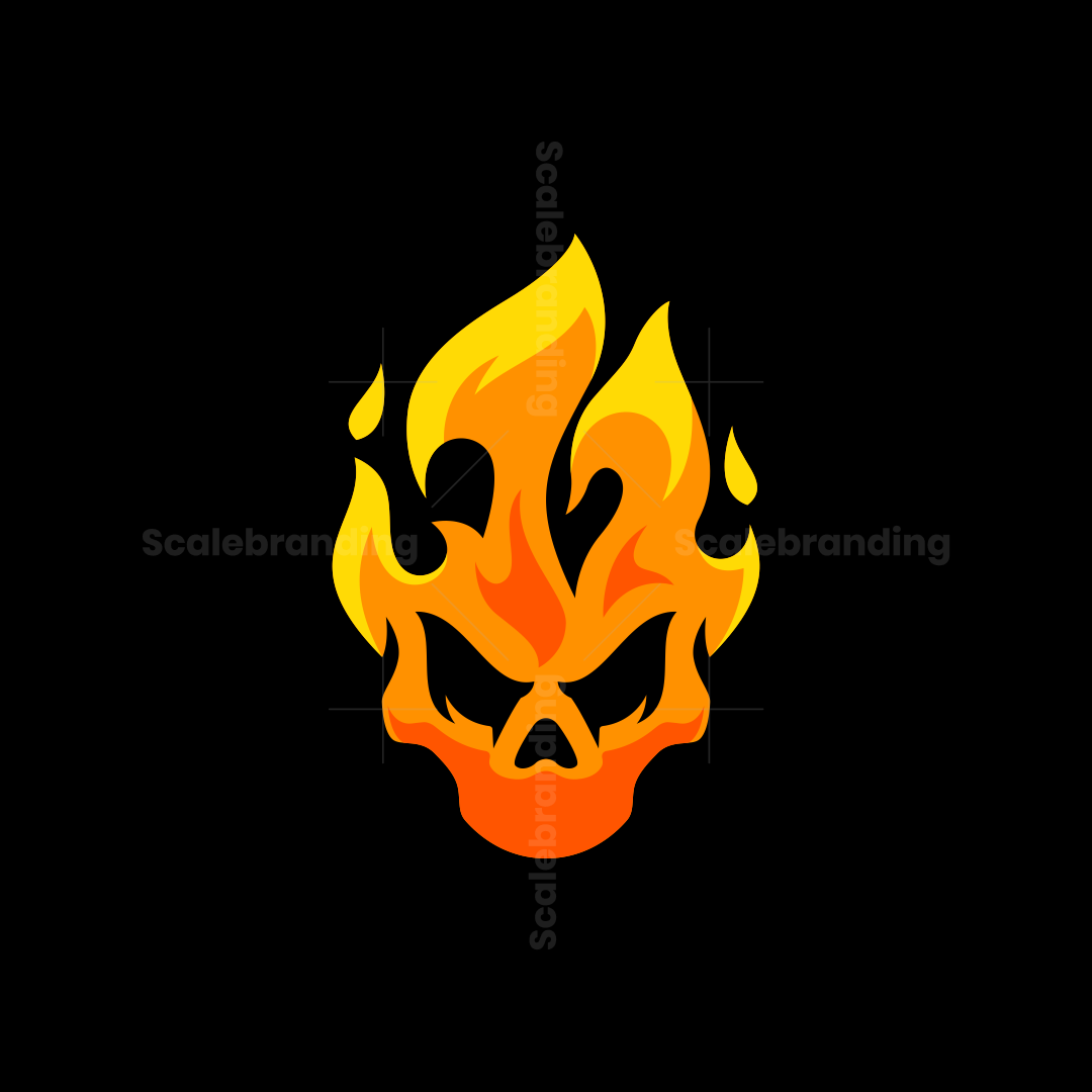 Burning Skull Logo
