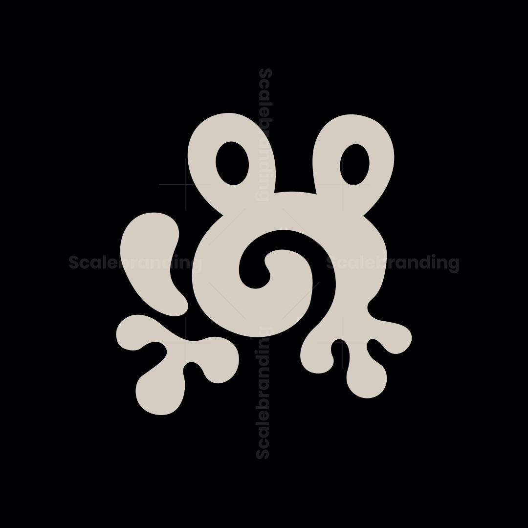 Simple Circle Frog Modern Logo | Scalebranding