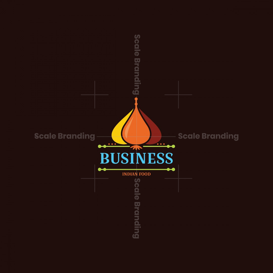 Garlic And Curry Indian Food Symbol Logo | Scalebranding