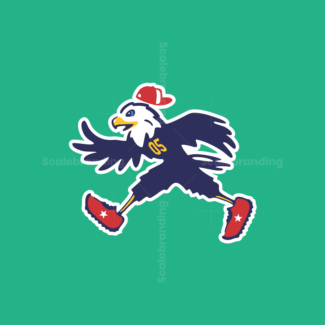 Eagle Run Or Walk K Logo | Scalebranding