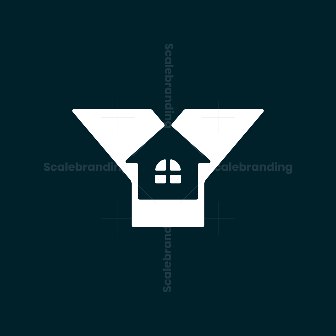 Letter Y house negative space logo | Scalebranding
