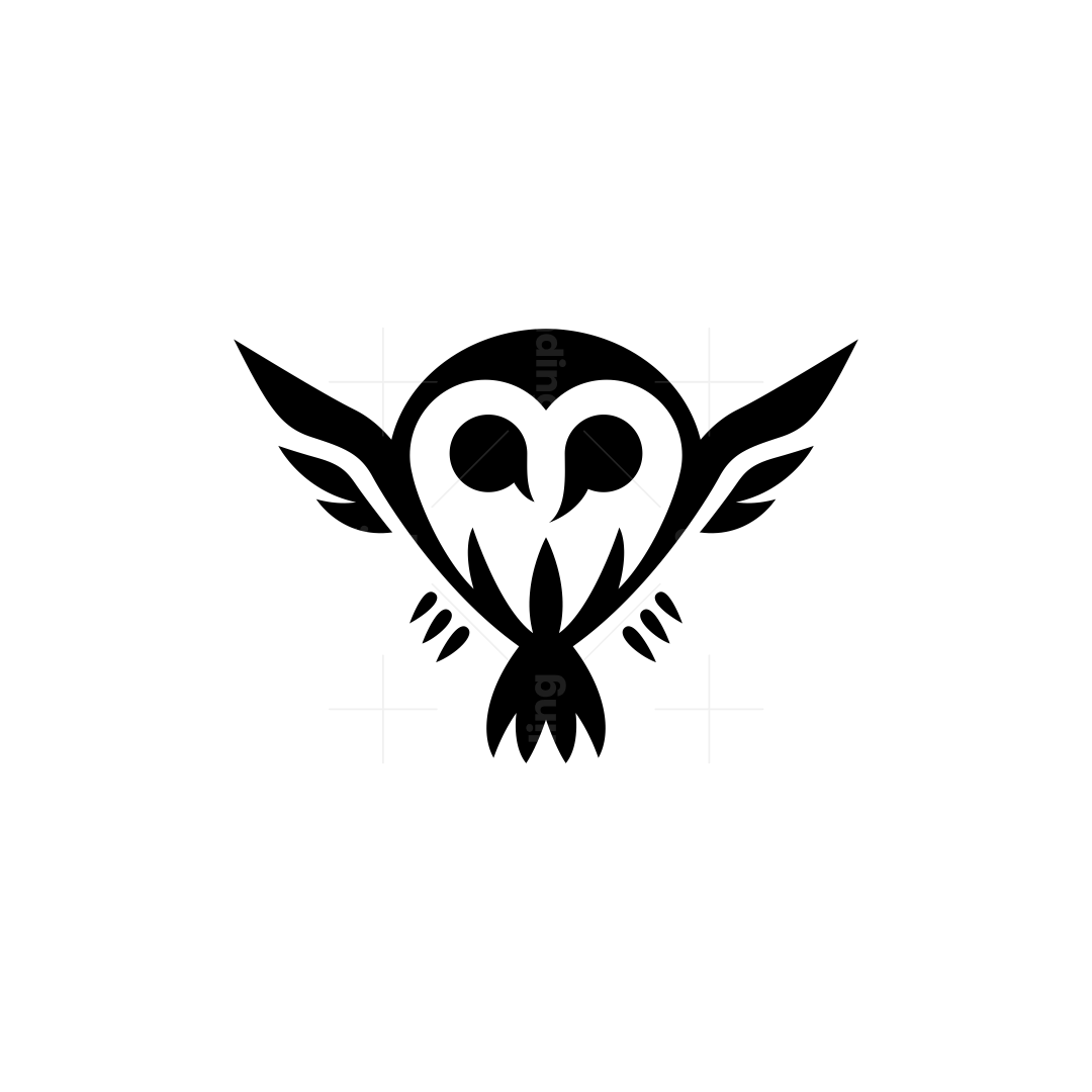 Modern Owl Logo Simple Flying | Scalebranding
