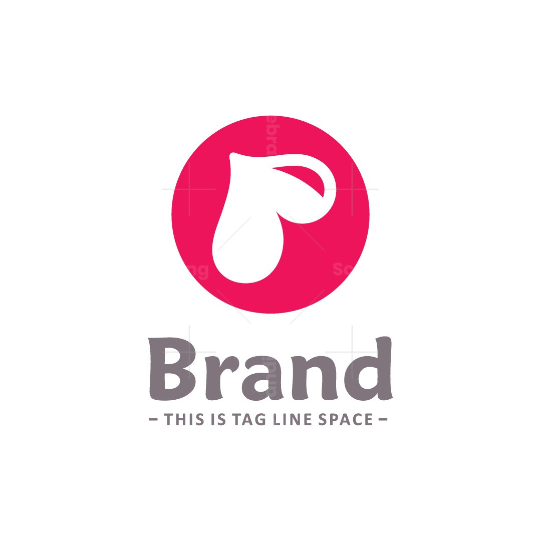 Heart Shape Letter P Logo | Scalebranding