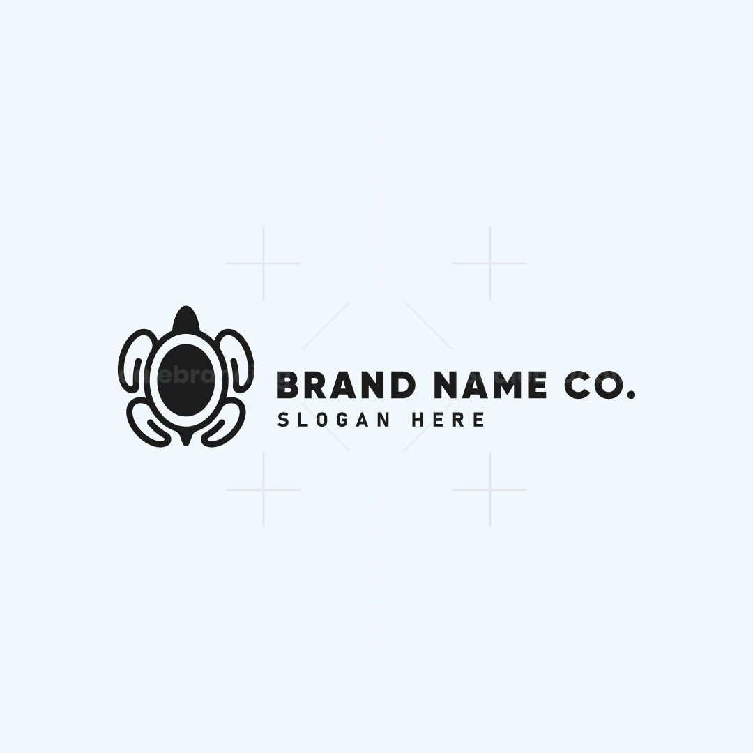 Minimalist turtle logo | Scalebranding