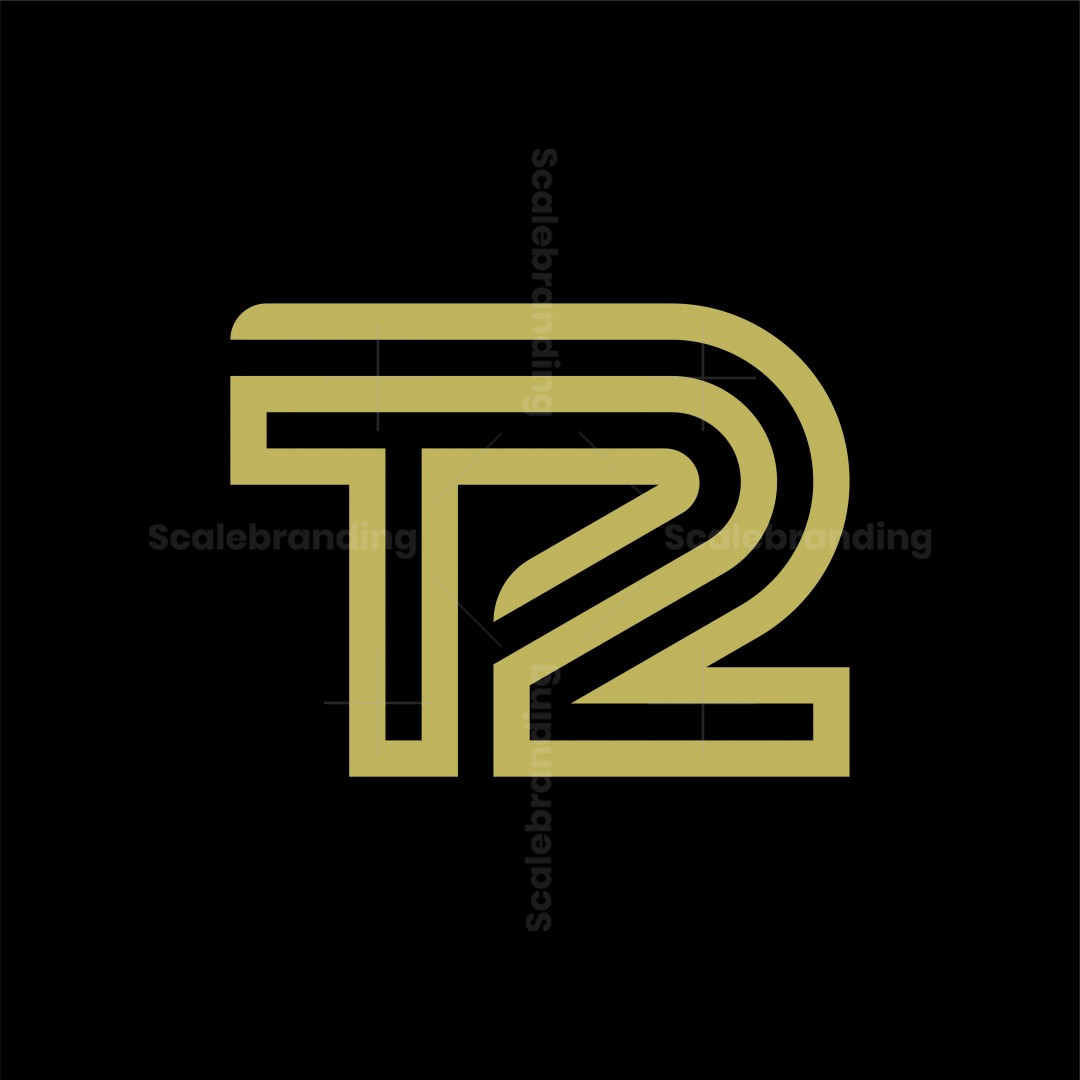 T2 monogram Logo | Scalebranding