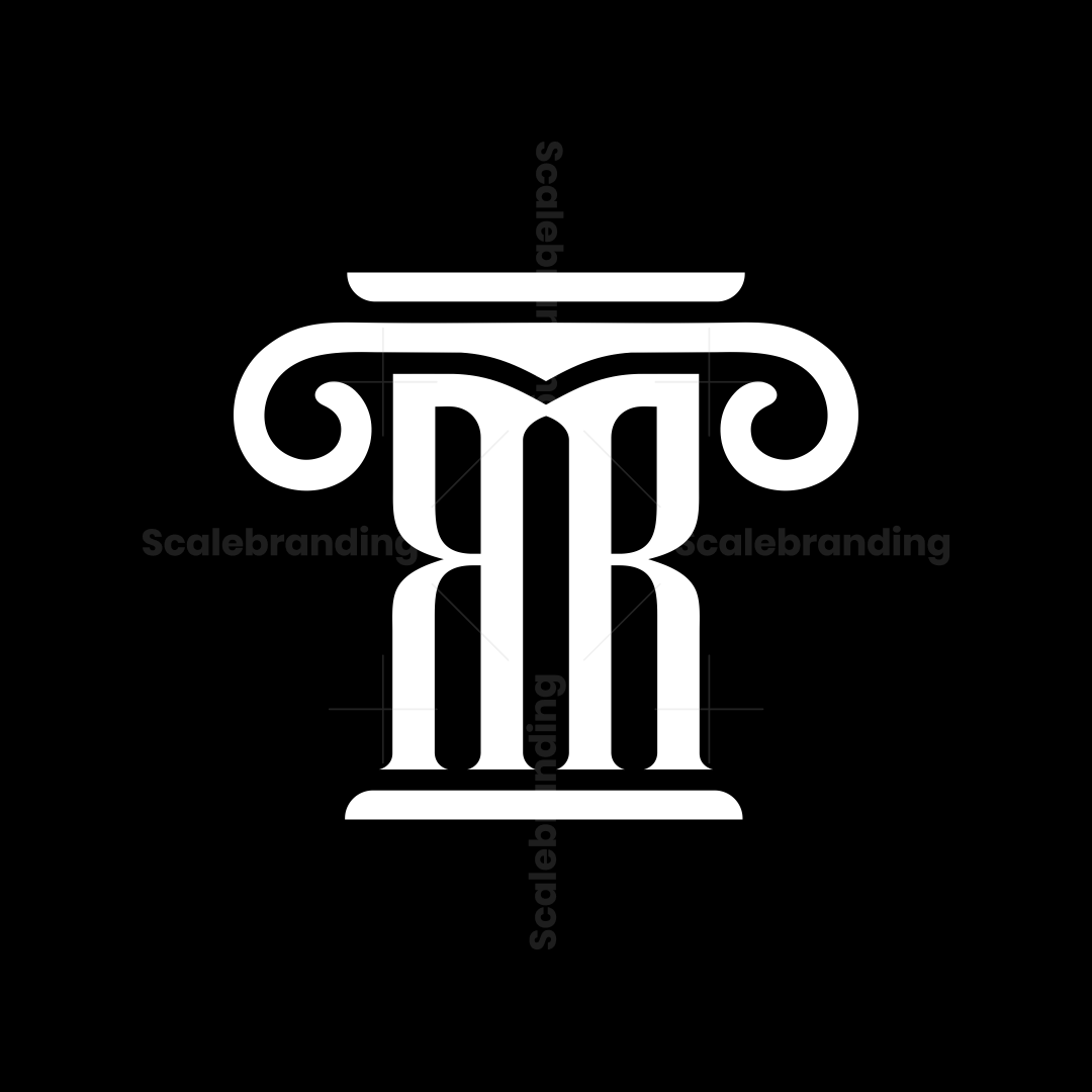 Ancient Pillar Letter RR logo | Scalebranding