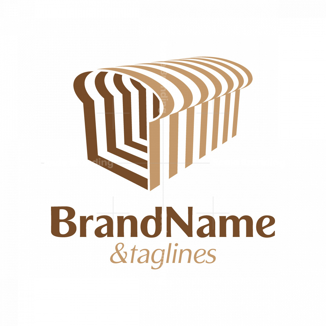 3D Bread Slices Logo | Scalebranding