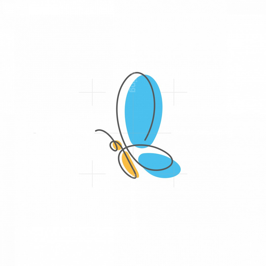 Flying Butterfly Logo Premium Vector | Beauty Flying Butterfly Logo