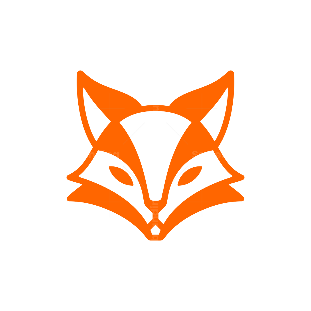Iconic Artistic Fox Face Logo | Scalebranding