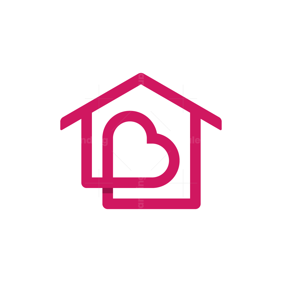Home Love Monoline Simple Logo | Scalebranding