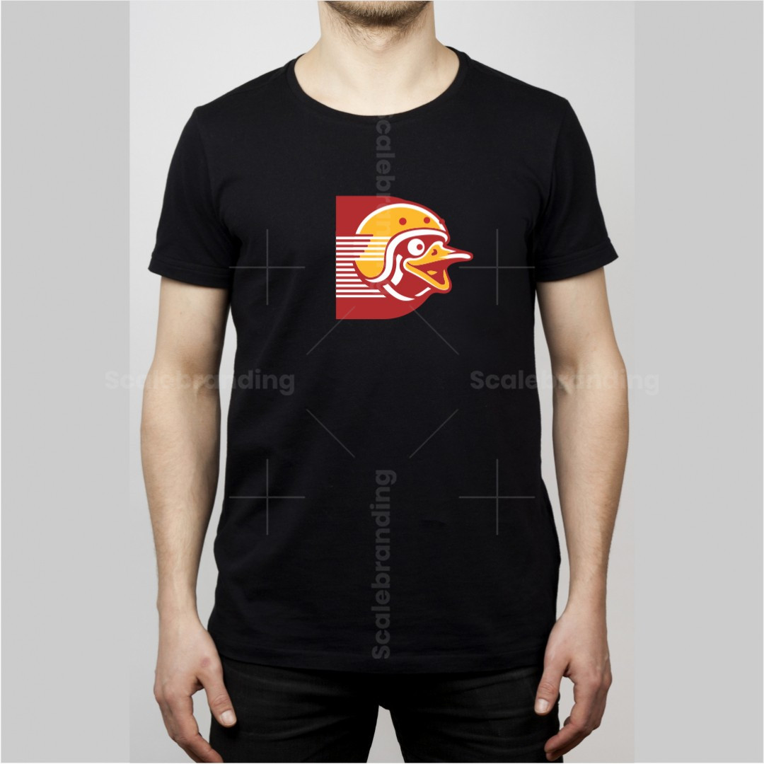 D Duck Helmet Logo | Scalebranding