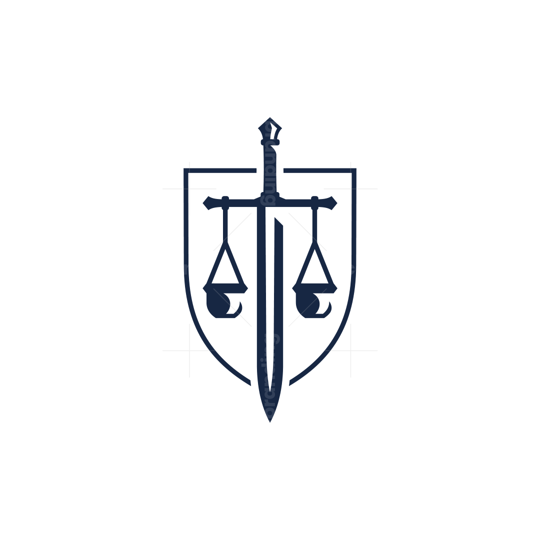 Knights Law Sword of Justice logo | Scalebranding
