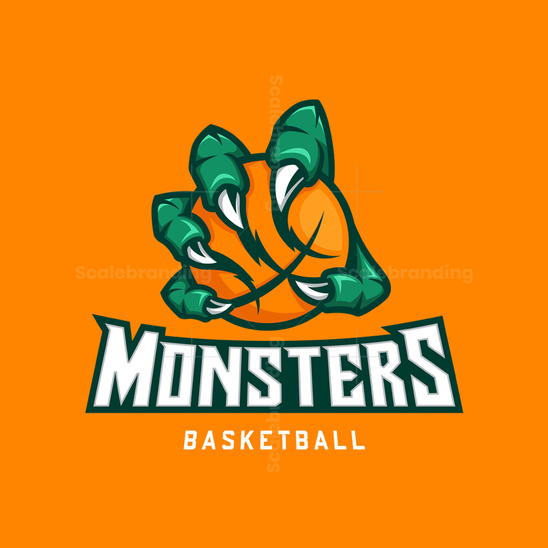 Monster Hand Claws Basketball Logo | Scalebranding
