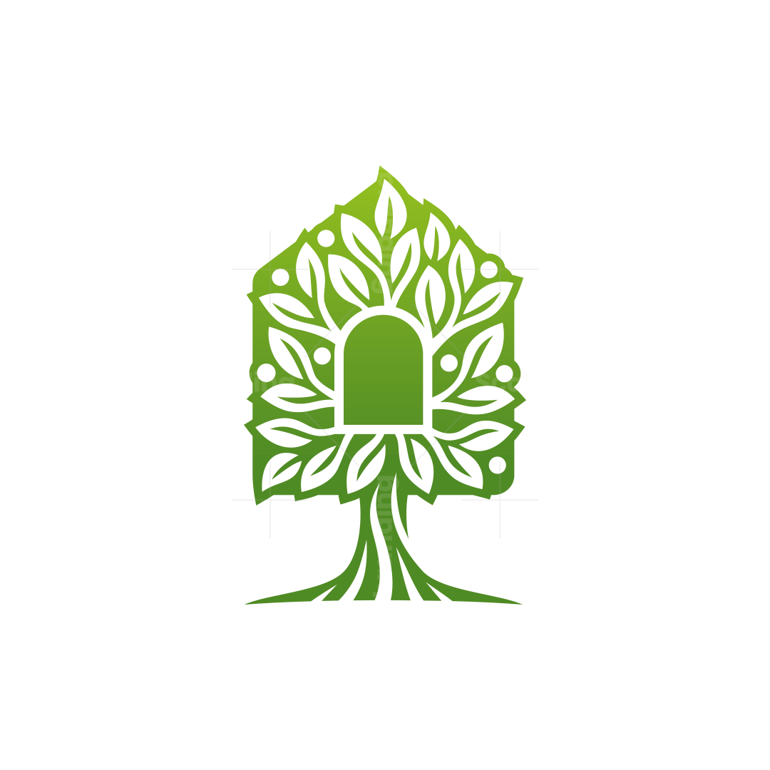 Unique and creative Green Tree Home Logo | Scalebranding