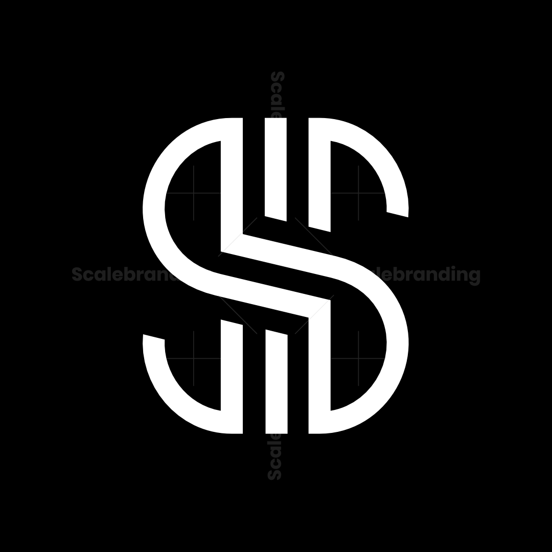 Stylized Dollar Sign modern Logo | Scalebranding