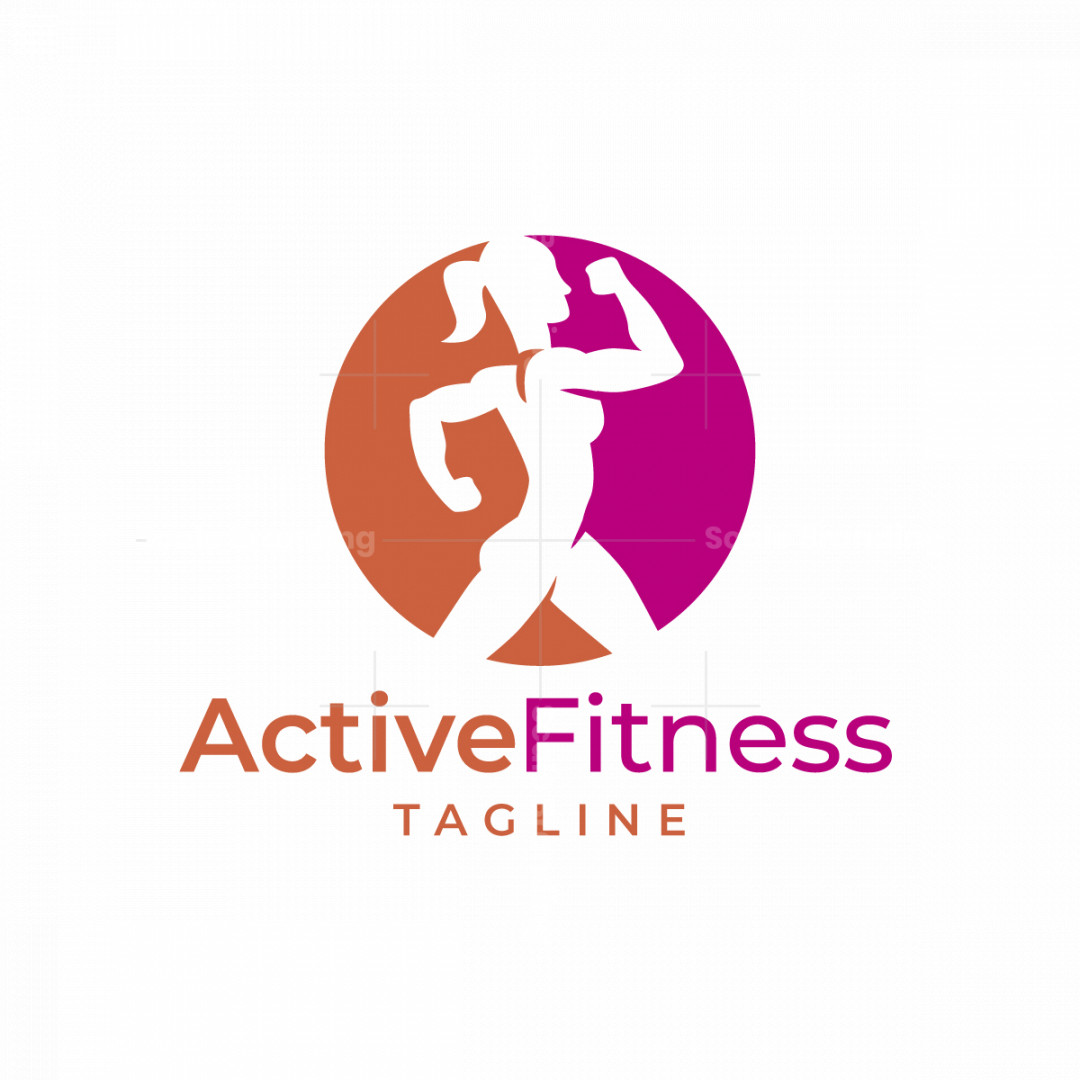 Active Fitness Feminine Sport Apparel Logo | Scalebranding