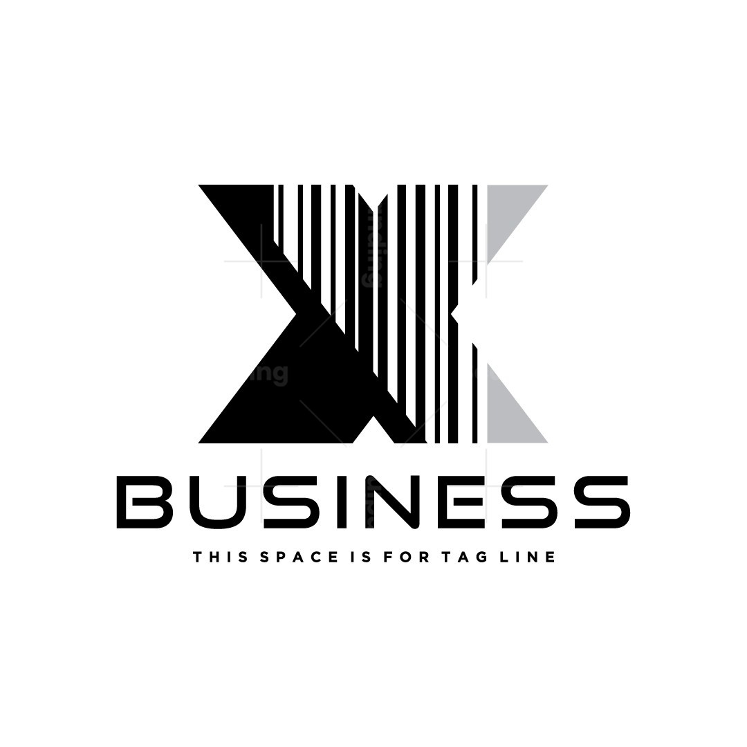 Letter X Barcode Logo | Scalebranding