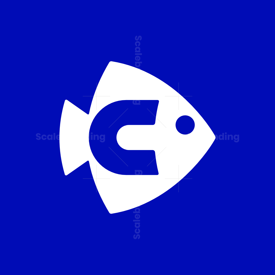 Modern letter C fish logo | Scalebranding