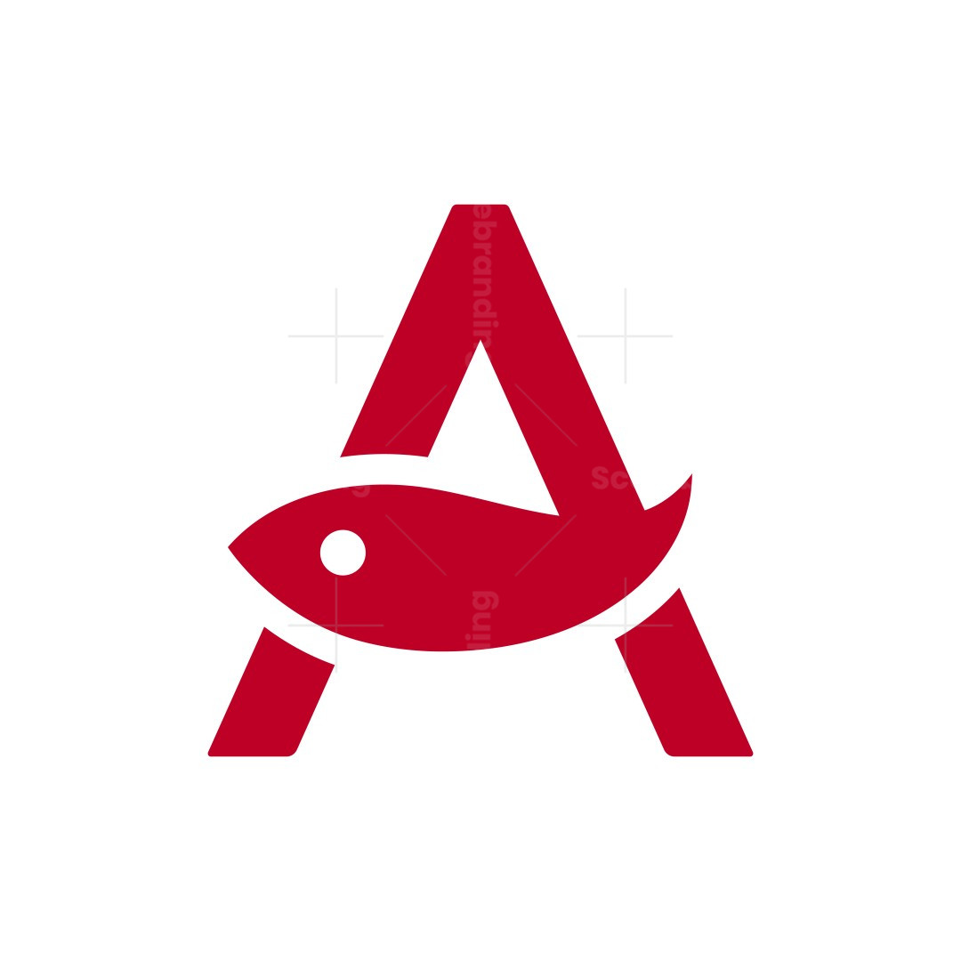 Letter A Fish Logo | Scalebranding
