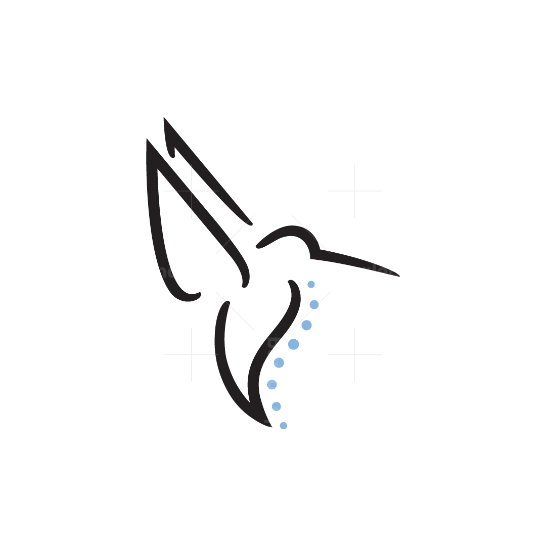 Chiropractor Spine Hummingbird Logo | Scalebranding