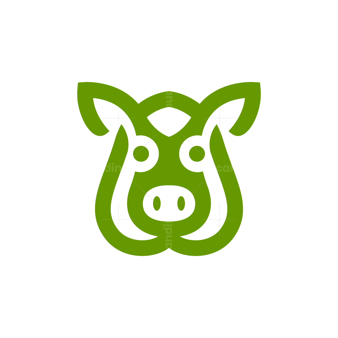 Pig Head Logo Simple Pig Logo | Scalebranding