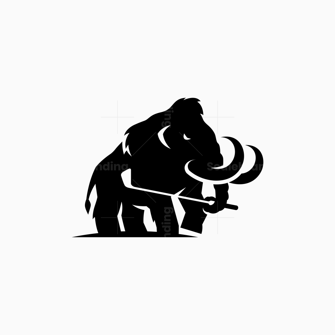 Mammoth Holding Golf Stick Logo | Scalebranding