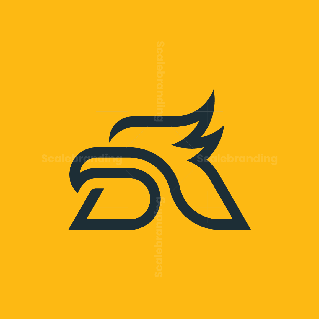 Falcon Monoline Letter A Logo | Scalebranding