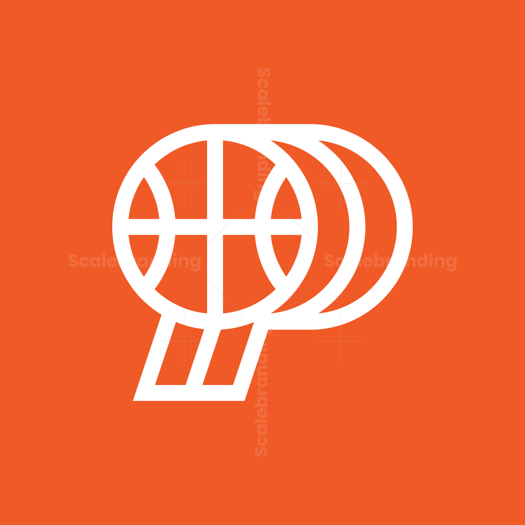 Fast Basketball Letter P Logo | Scalebranding