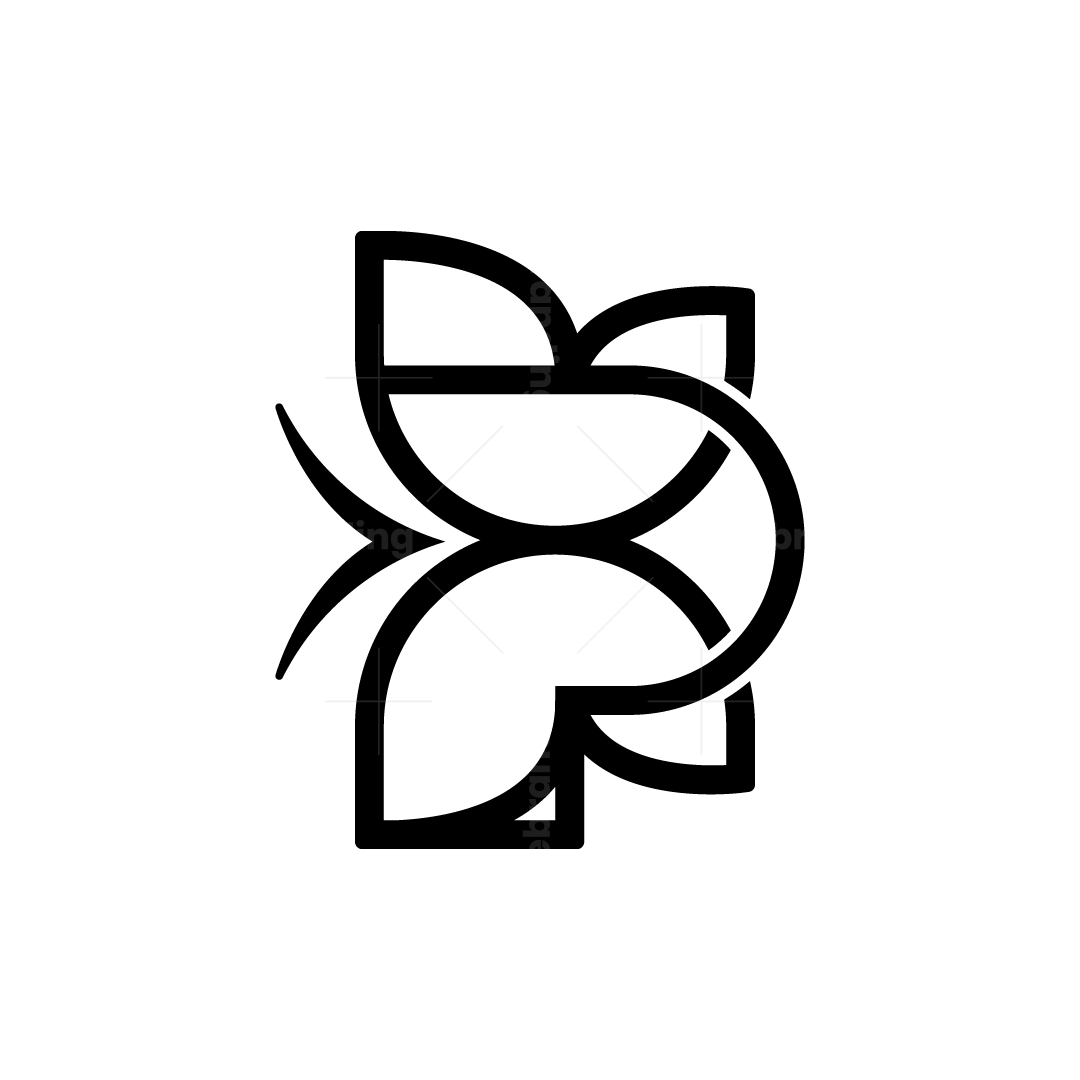 Modern Letter P Butterfly Logo | Scalebranding