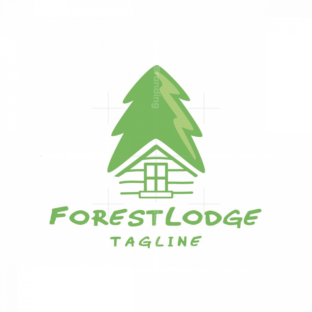Forest Lodge Mountain Tourism Bungalow Logo | Scalebranding