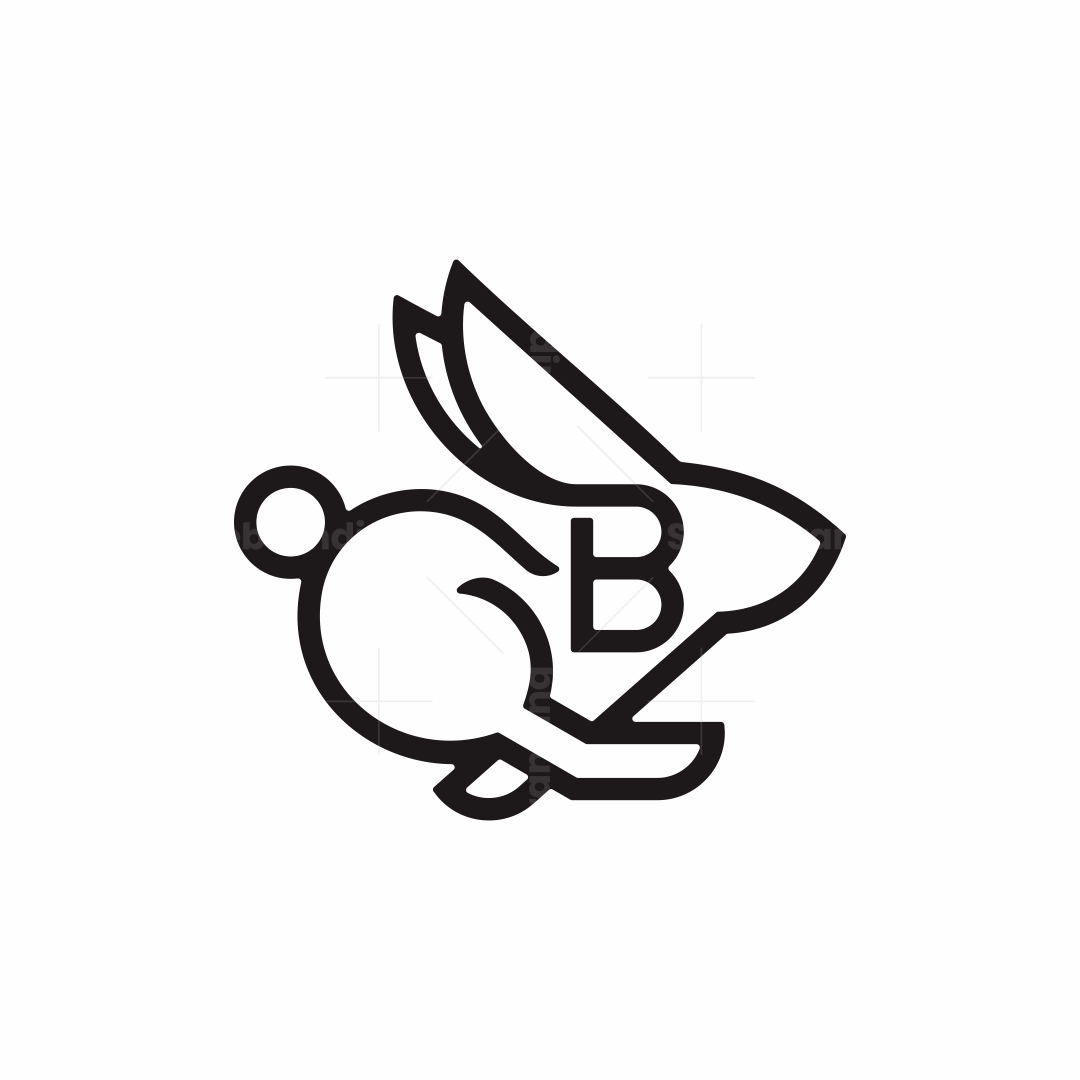Letter B Bunny Logo | Scalebranding
