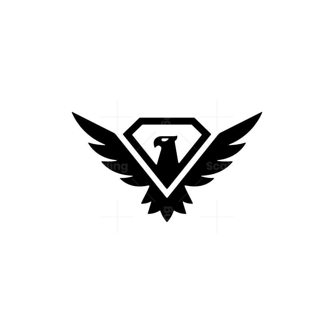 White eagle and diamond logo | Scalebranding