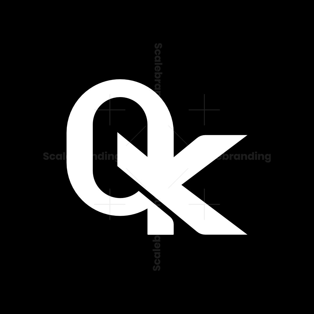 Letter QK or KQ logo | Scalebranding