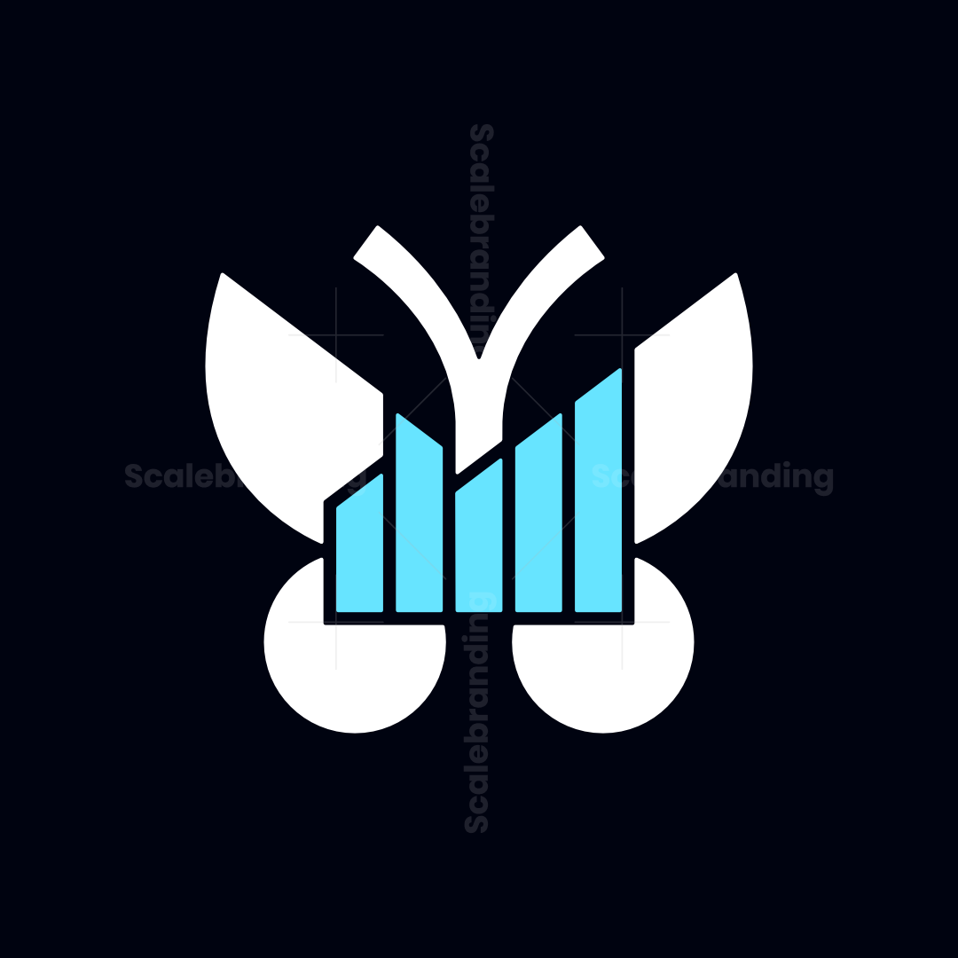 Modern financial growth butterfly logo | Scalebranding