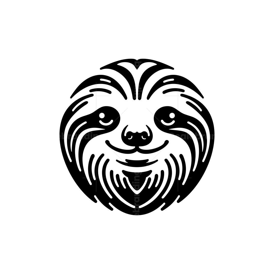 Friendly Smiling Sloth Logo Design | Scalebranding