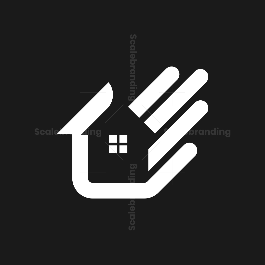 House in hand unique logo | Scalebranding