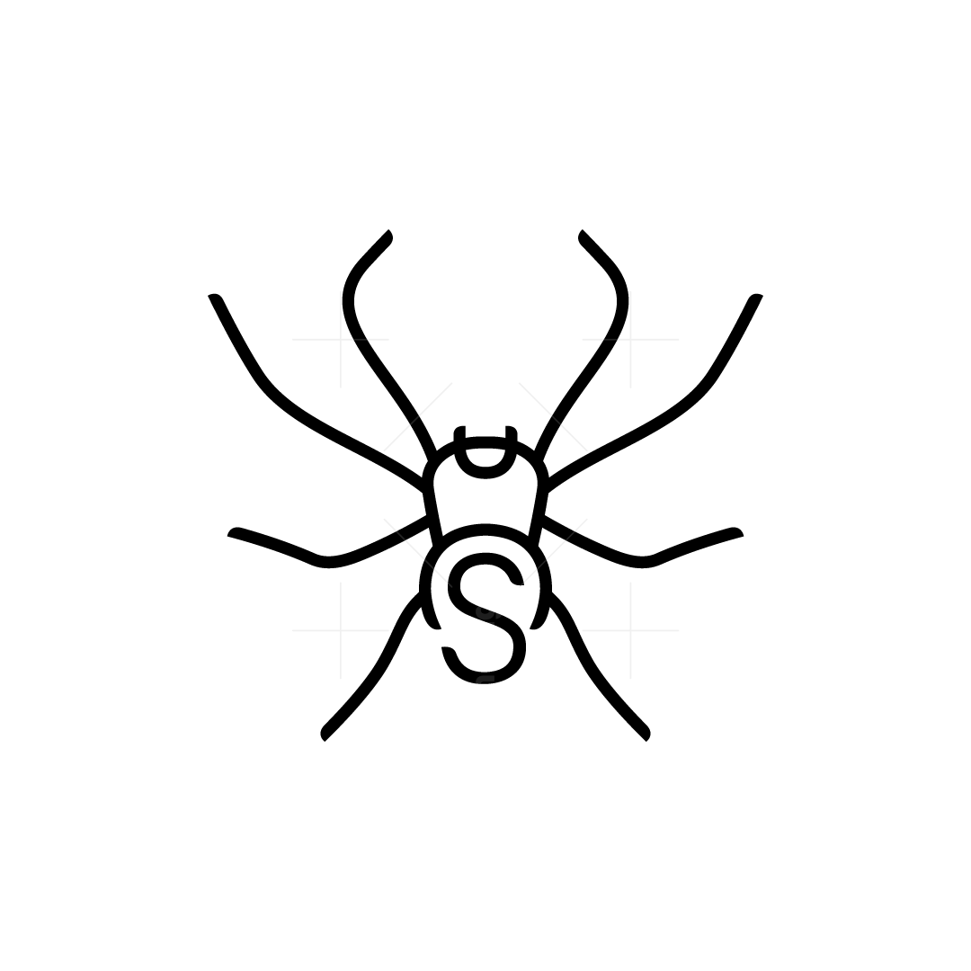 Silver Lines Sider Logo Letter S Spider Logo | Scalebranding