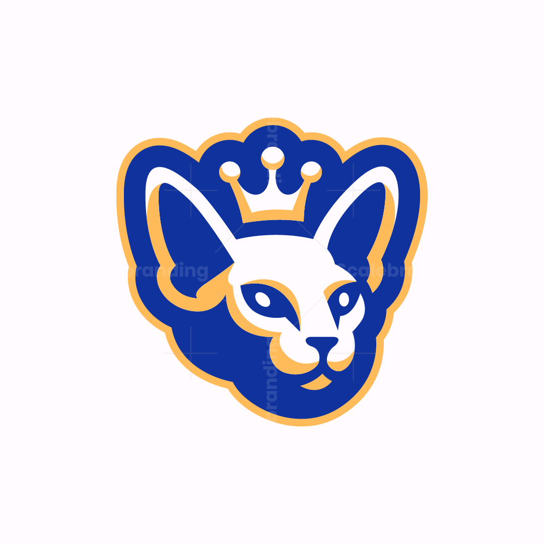 Sphynx Cat King Mascot Logo | Scalebranding