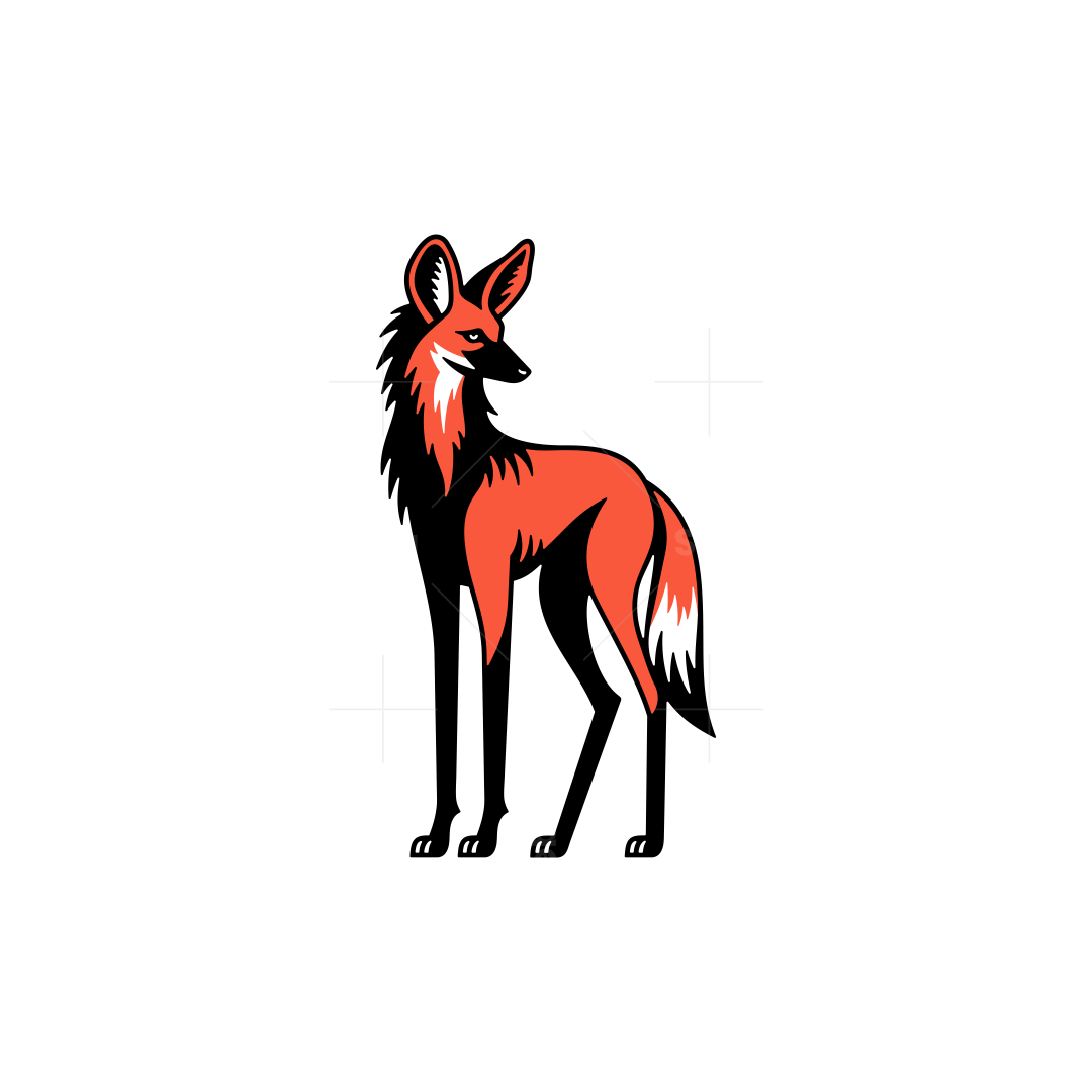 Elegant Maned Wolf Logo Design | Scalebranding
