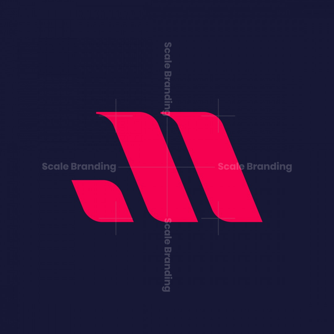 Unique Abstract Letter M Wordmark Lettermark Logo | Scalebranding