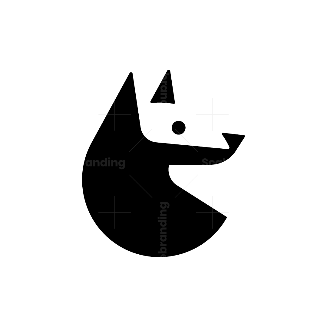 Minimal Dog Head Logo for Security | Scalebranding