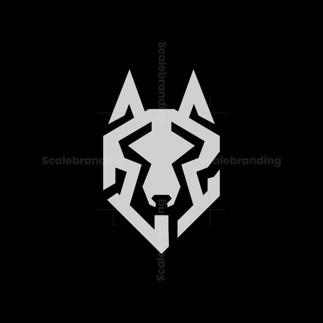 Modern Wolf Head Tech Logo | Scalebranding
