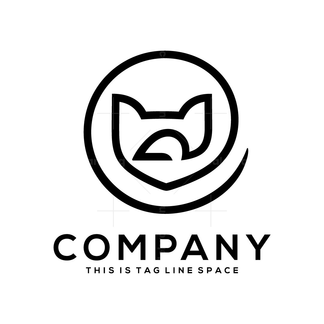Cat and Mouse Round Seal Logo | Scalebranding